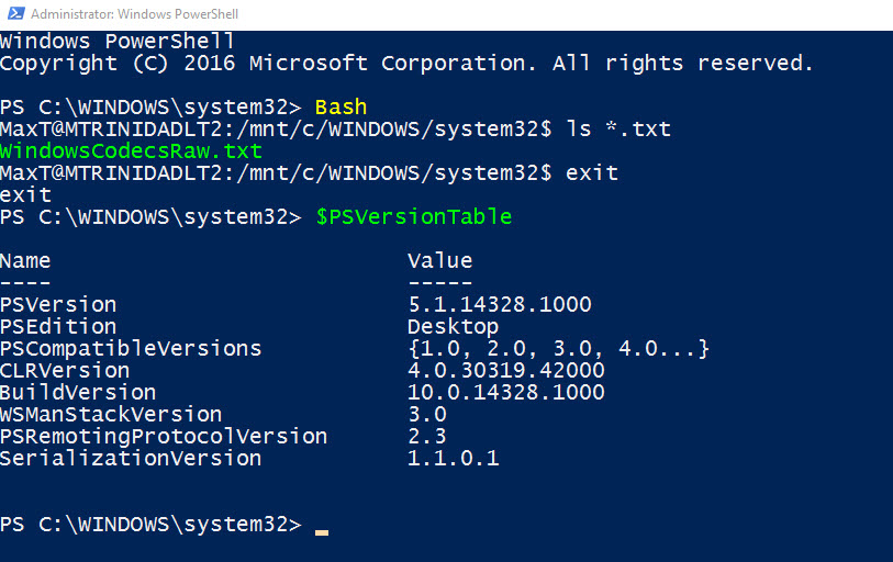 PowerShell and BASH setup walkthru – Max Trinidad – The PowerShell Front PowerShell and BASH setup walkthru – Max Trinidad – The PowerShell Front
