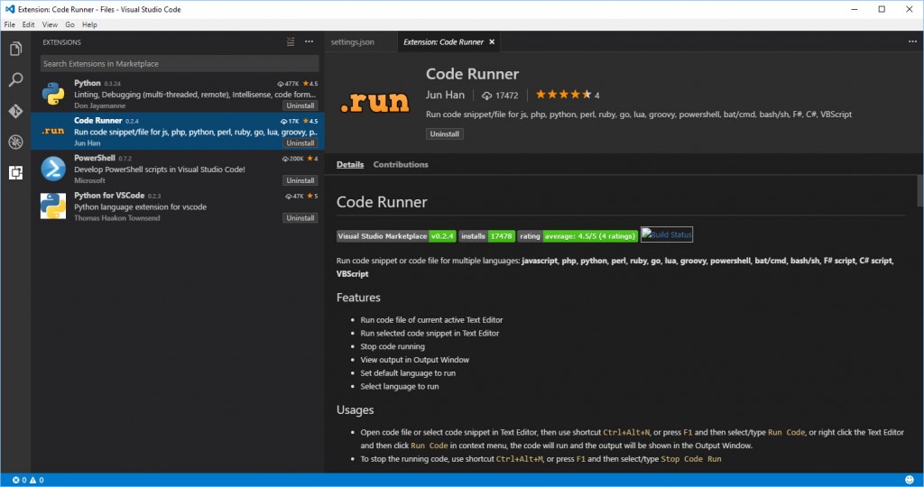 VS Code running PowerShell – Code Runner Extensions 2/3 – Max Trinidad ... VS Code running PowerShell – Code Runner Extensions 2/3 – Max Trinidad ...
